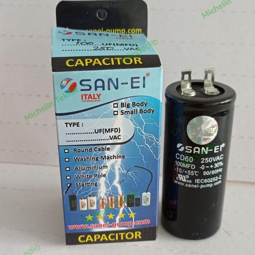 Jual KAPASITOR STARTING 100UF 250VAC SANEI - Kab. Tangerang - Michelin Teknik | Tokopedia