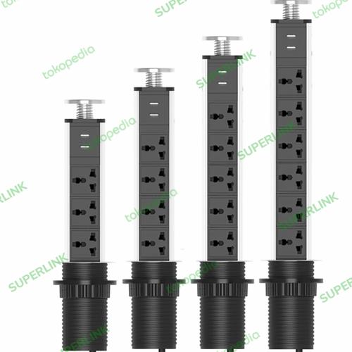 Jual Colokan Extension Stop Kontak Table Pop Up Socket Colokan Tanam 4 ...