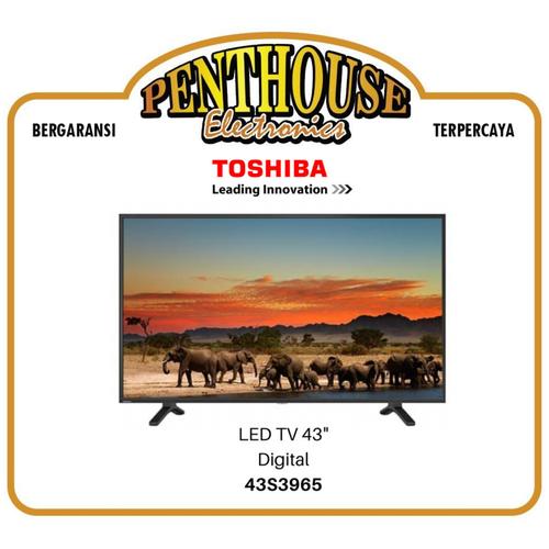 Jual Toshiba LED TV 43 Inch PLD 43S3965 FULL HD Digital TV HDMI USB - Jakarta Utara - Penthouse ...