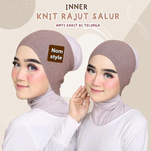 Jual Inner Rajut Polos Premium Knit Bandana, Ciput Rajut, Inner Rajut ...