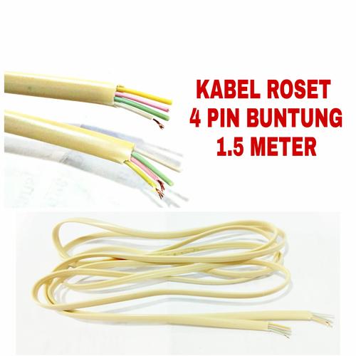 Jual Kabel Telpon Roset 4 pin Buntung 1.5meter - Jakarta Pusat ...