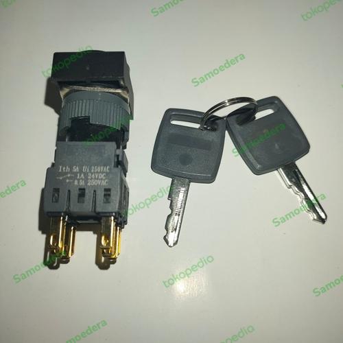 Jual Key Switch 16mm 3 posisi 1No 1Nc Haboo - Jakarta Barat - Samoedera ...