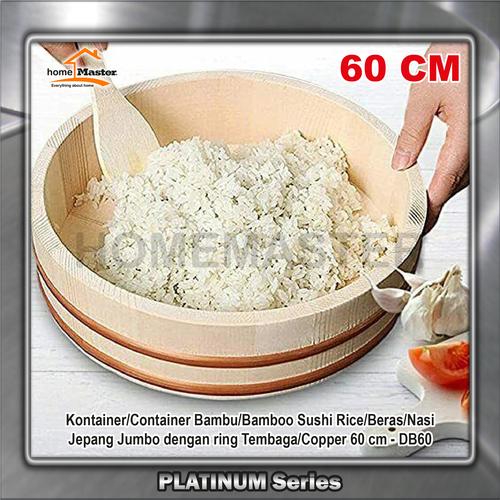 Jual Baskom/Bowl/Baki Hangiri Bambu/Bamboo Sushi Rice/Nasi Jepang 60cm ...