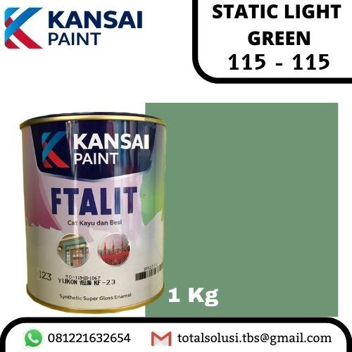 Jual Cat Besi dan Kayu FTALIT Gloss ukuran 1KG Static Light Green - 115 ...