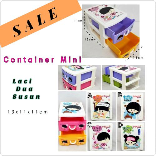 Jual Mini Container / Laci Kontainer Mini 2 Laci Kartun Jepang ...