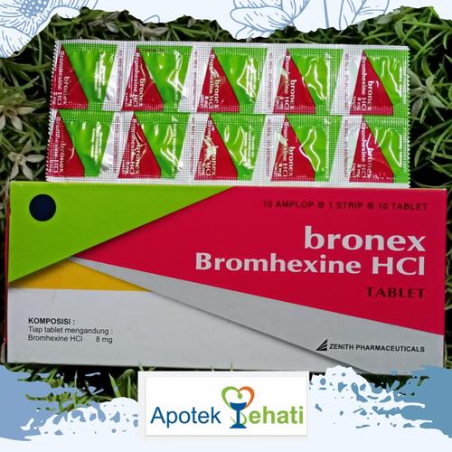 Jual BRONEX TABLET BROMHEXINE HCL per STRIP - Kota Depok - Apt Sehati ...