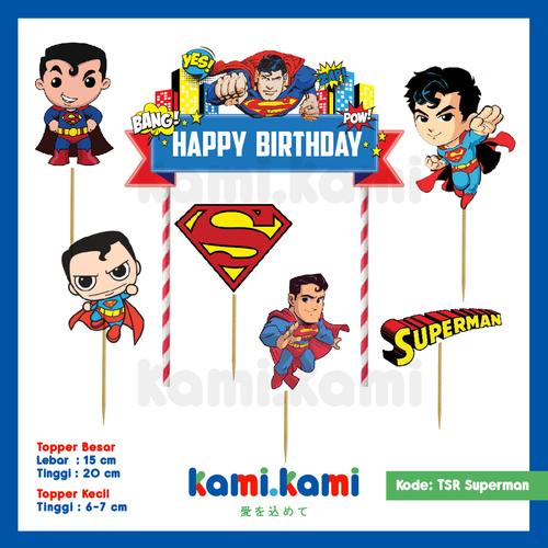 Jual Cake Topper Set Superman - Kab. Tangerang - Kami.kami Art | Tokopedia