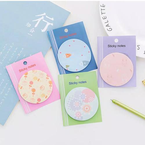 Jual Sticky Notes Bulat Pastel / Post it Bulat Pastel - Biru - Kota ...