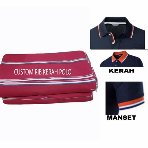 Jual RIB KERAH POLO CUSTOM MOTIF - Polos, Kerah + Manset - Kota Bandung ...