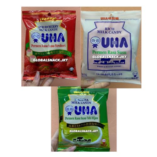 Jual UHA Permen Strawberry / Matcha / Rich Milk Candy - SUSU - Jakarta Utara - GlobalSnack ...