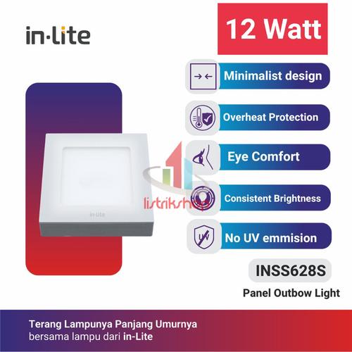 Jual Inlite / In-lite Led Ceiling 12 Watt Kotak - Cahaya Kuning - Kab ...