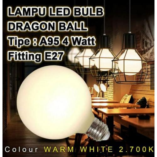 Jual Lampu Bulb LED Edison Dragon Ball Vintage A95 4 Watt Fitting E27 ...