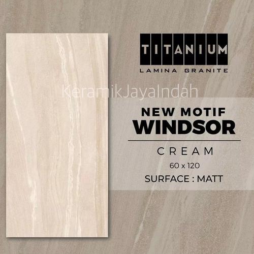 Jual TITANIUM WINDSOR 60 x 120 MATT GRANITE TILE KERAMIK LANTAI - CREAM ...