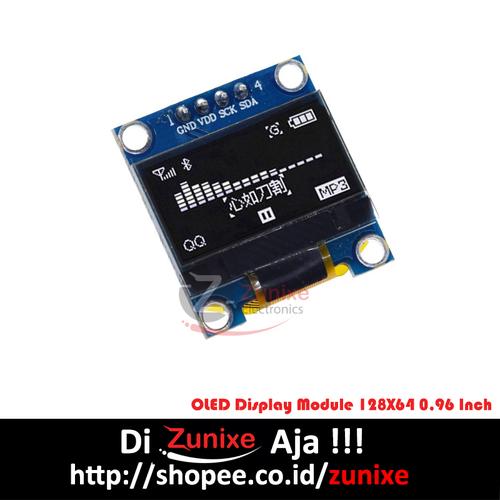 Jual OLED 0.96 INCH I2C ARDUINO 0.96" 128X64 DISPLAY WHITE PUTIH - Kota ...