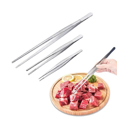 Jual Pencapit Makanan Pinset Stainless Steel Food Tweezers Tong Hias ...