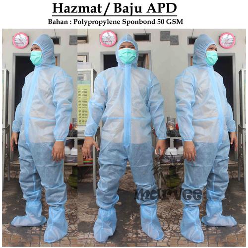 Jual APD / Hazmat warna biru muda 50 GSM - Jakarta Timur - Marvee Store ...