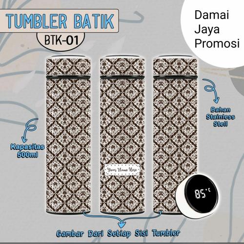Jual Botol Minum Motif Batik / Thumbler Suhu Led Batik Indonesia ...