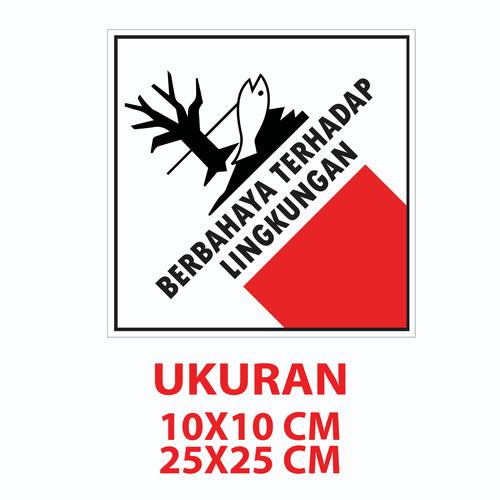 Jual STIKER BAHAYA TERHADAP LINGKUNGAN - 25x25cm - Jakarta Pusat ...