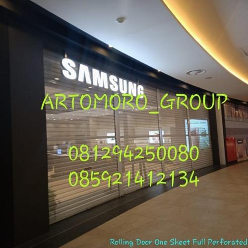 Jual Pemasangan Rolling door One Sheet full perforate (Mall) - Kab. Tangerang - ARTOMORO_GROUP ...