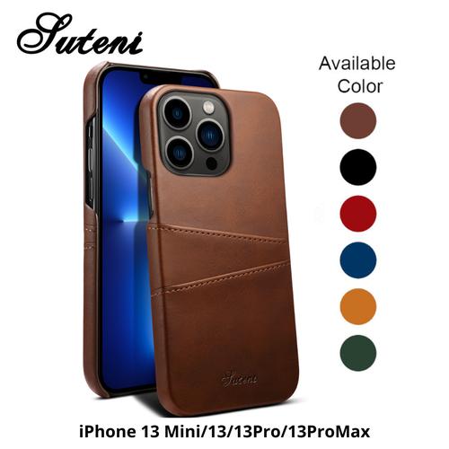 Promo Leather Case iPhone 13 Mini Pro Max Card Slot Casing Kulit ...