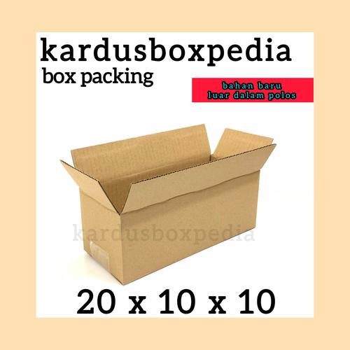 Jual corrugated box BARU 20x10x10 kotak/kardus/karton packing packaging ...