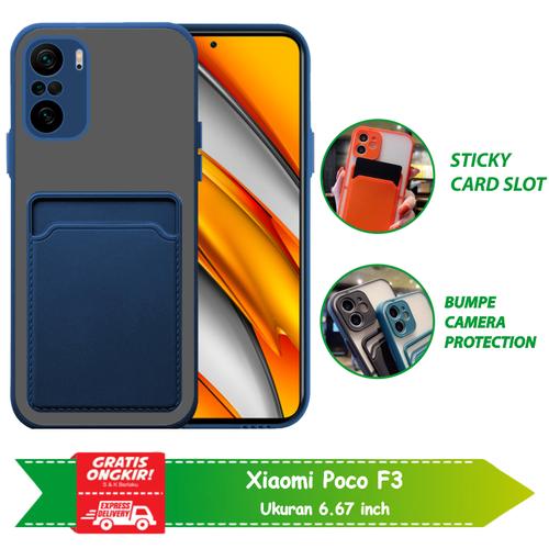Jual Casing SoftCase Simpan Kartu Card Slot Xiaomi Poco F3 (5G) Holder ...