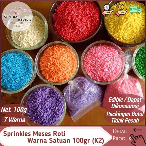 Jual Sprinkle Meses Roti Rainbow 100gr (K2) / Springkle Meises ...