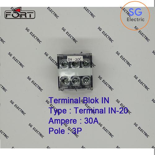 Jual Terminal Blok IN-20 - 3P 30A - Terminal IN-20 - Kota Surabaya - SG ...
