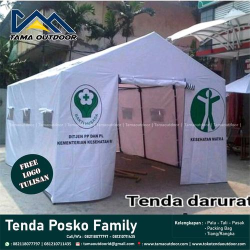 Jual Tenda Posko Keluarga - Siaga Kesehatan Ukuran 4M x 6M Rumah - Kain ...