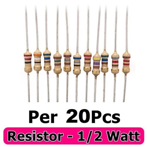 Jual Resistor 1/2 watt toleransi 5% isi 20 pc - 10 Ohm - Jakarta Barat - Sinar Ceria Elektonik ...
