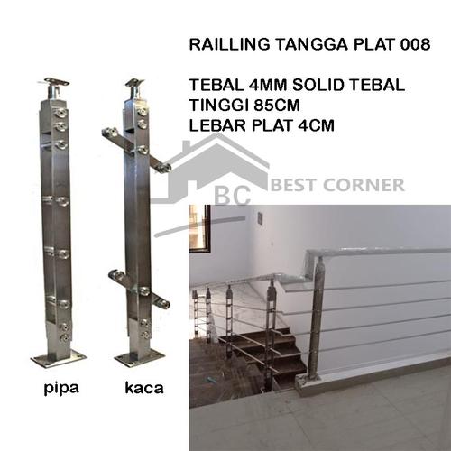 Jual Tiang Railling Tangga PIPA / Ralling tangga Stainless SUS 304 H008 ...
