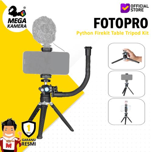 Jual FotoPro Python Firekit Table Tripod Kit For Live Streaming ...