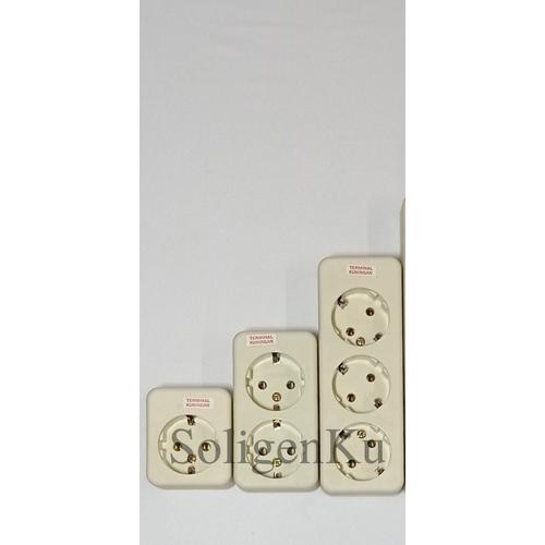 Jual Uticon Stop Kontak1 2 3 Lubang Terminal 1 2 3 Lubang Merek Uticon ...