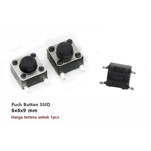 Jual Push Button 6x6x9 SMD 4pin Tactile Switch Tombol Reset saklar ...