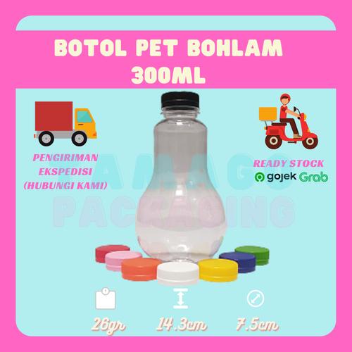 Jual Botol Plastik Bohlam 300ml Short Neck PET - Putih - Kota Bekasi ...