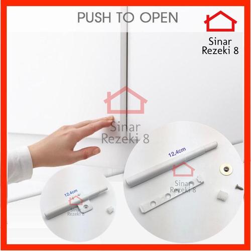 Jual Catches Bulat Plastik Magnet Push to Open Pintu Lemari Laci Kayu ...