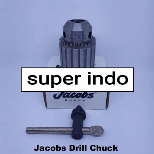 Jual DRILL CHUCK / KEPALA BOR UKURAN MERK JACOB 1/2" (1-13MM) / CHUCK ...
