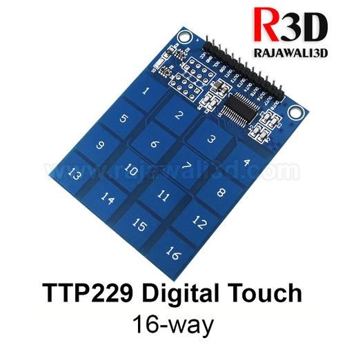 Jual TTP229 16 Digital Capacitive Switch Touch Sensor Module - Kab ...