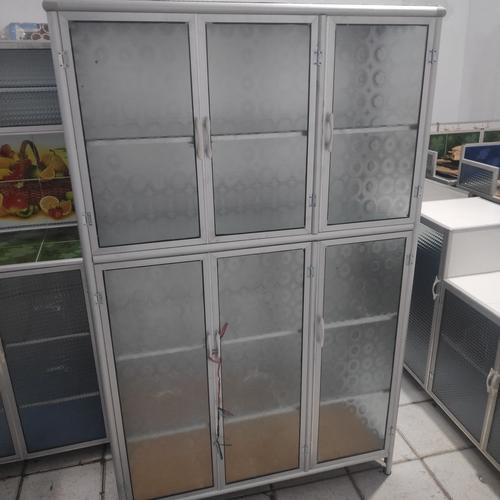 Jual Rak Piring Full box Lemari Piring Fulbox 3 Pintu Tiang Besar Super ...