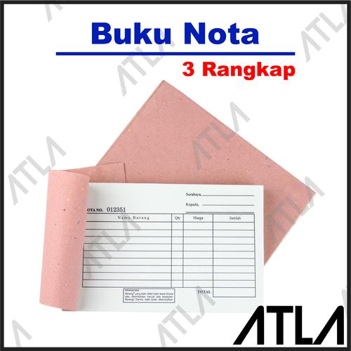 Jual Buku Nota Kontan Kecil 3 Rangkap Bon Kwitansi Faktur Pembelian 3 ...