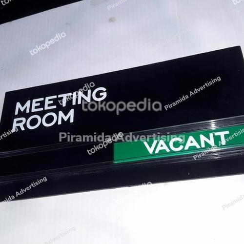 Jual Akrilik sign nama board gambar papan meeting room ruang meeting ...