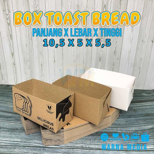 Jual BREAD TOAST/BOX TRAY ROTI BAKAR/KEMASAN ROTI BAKAR/BOX TOAST KRAFT ...
