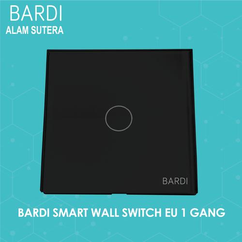 Promo BARDI Smart Wall Switch EU1 Gang HITAM Saklar WiFi Touch / Sentuh ...