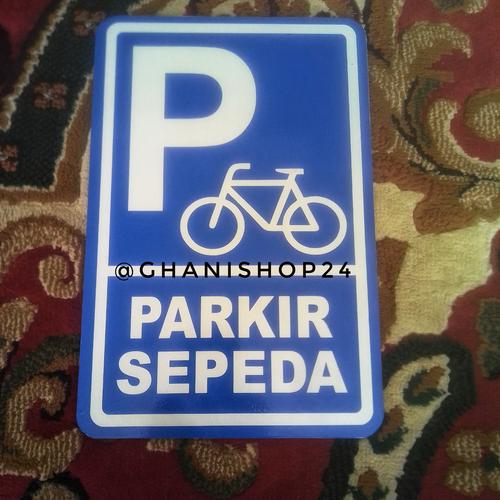 Jual Plang Rambu Parkir Sepeda Alumunium Plat - 20cm X 30cm - Kab ...