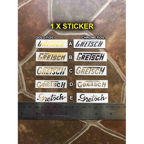 Jual Gitar Gretsch Sticker Tempel Headstock Elektrik Akustik Klasik ...