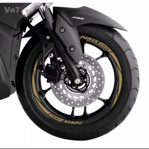 Jual Sticker velg Nmax cutting sticker gold warna bisa reques 02 - Ungu ...
