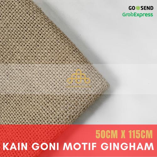 Jual Kain Goni Meteran Motif Gingham-Goni Tenun Gingham - Kain Goni ...