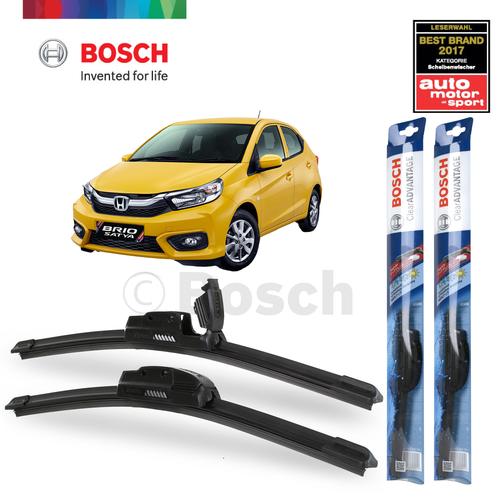 Promo Wiper Mobil Frameless Honda Brio Satya Sepasang Bosch Clear