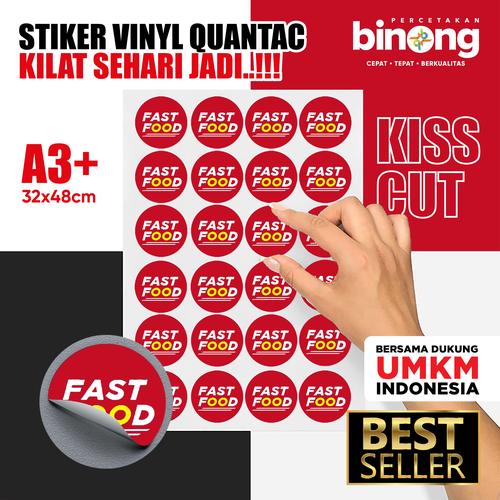 Jual Cetak Stiker Vinyl A3+ Kilat Sehari Jadi (Print + Kiss Cut) - Kab ...