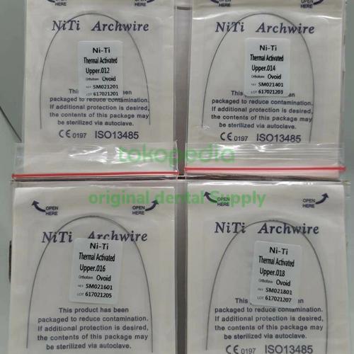 Jual Wire Niti Thermal Activated Wire Thermal isi 10 single package ...